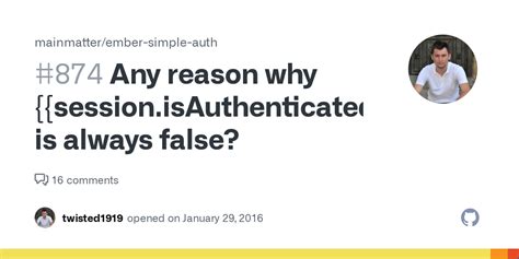 Any Reason Why Sessionisauthenticated Is Always False · Issue