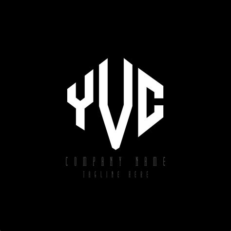 YVC letter logo design with polygon shape. YVC polygon and cube shape ...