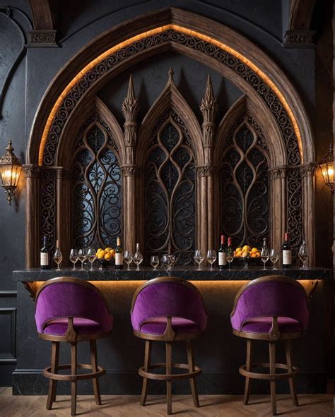 Fantasy Gothic Indian Wall Design Taverna Idee Deco Disegno Hall