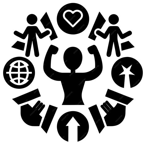 Símbolos De Empoderamiento Que Representan La Fuerza En La Diversidad