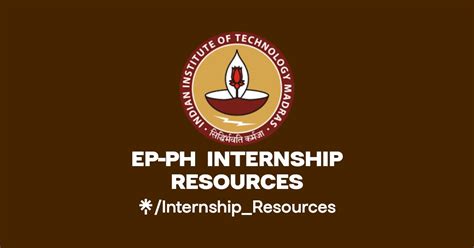 Ep Ph Internship Resources Linktree