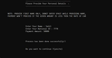 Car Rental System With C My Project Ideas