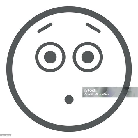 Concerned Emoji Worried Face Icon Hushed Emoticon Stock Illustration Download Image Now Istock