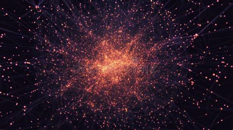 Complex Network Visualization with Glowing Nodes and Interconnected Lines Stock Photo - Image of ...