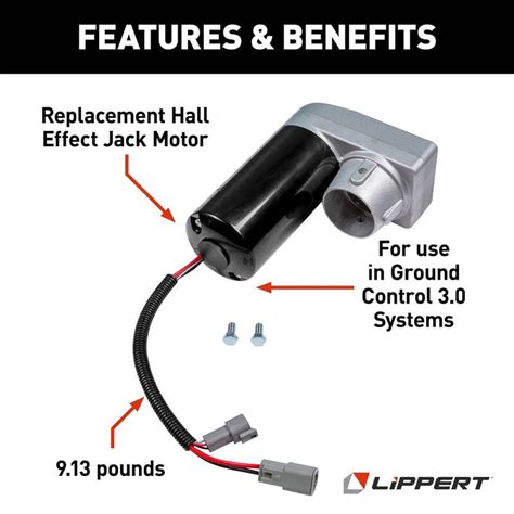 Lippert Ground Control 30 Hall Effect Jack Motor