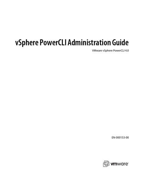 vsphere powercli administration pdf business