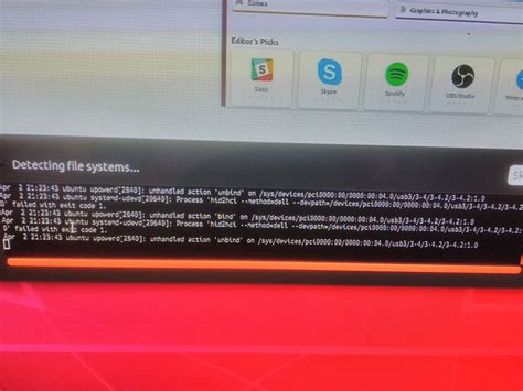 usb installation detecting file systems error stuck i cannot
