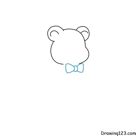 الخطوة 4 ارسم يدين للدب