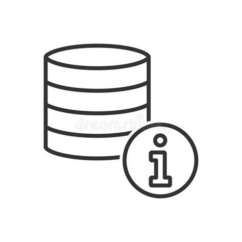 data center information icon server information icon stock