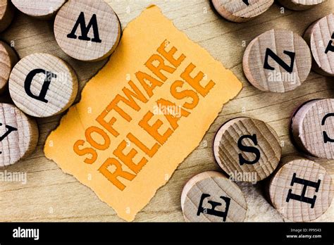 Handwriting Text Software Release Concept Meaning Sum Of Stages Of