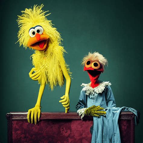 Muppet Birds Rmidjourney