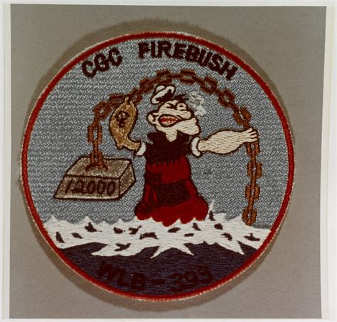 Nh 88128 Kn Insignia U S Coast Guard Cutter Firebush Wlb 393