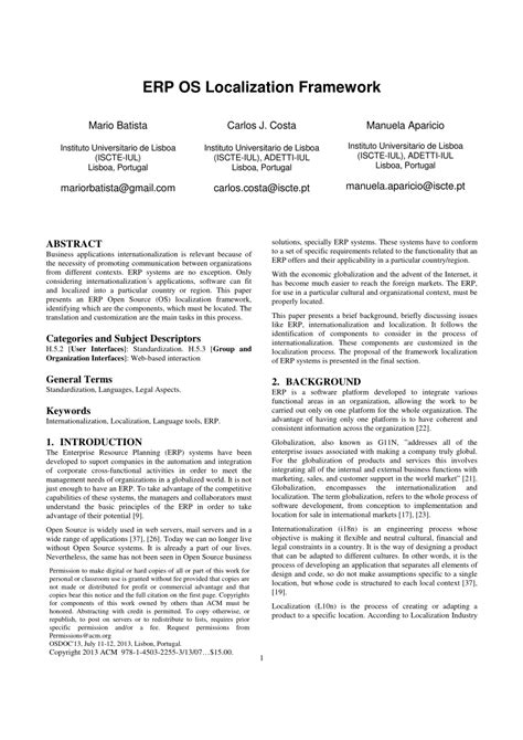 Pdf Erp Os Localization Framework