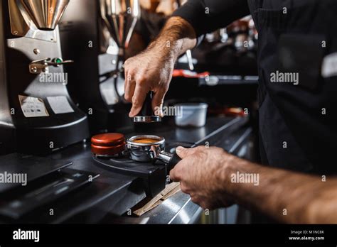 Making A Espresso And Cappuccino Stock Photo Alamy