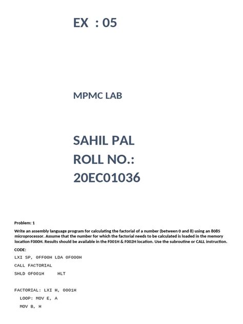 Factorial 1sec Count Pack To Unpack Bcd Pdf Computer Architecture Computer Engineering