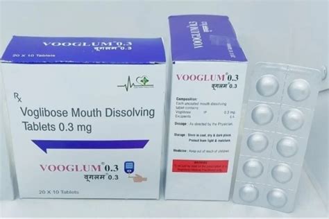 Voglibose Mouth Dissolving Tablets 03 Mg Packaging Size 20x10 At