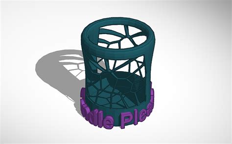 3d Design Voronoi Candle Holder Tinkercad