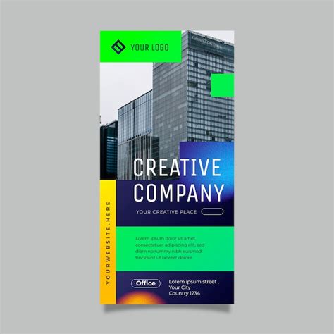 Free Vector Gradient Vertical Banner Template Free Vector Gradient Vertical Banner Template