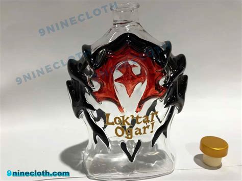 Loktar Ogar World Of Warcraft Custom Whiskey Bottle 9ninecloth