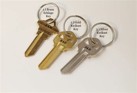 Personalized Key Keychain Custom Key Blanks 1st Time Home Buyer Ts