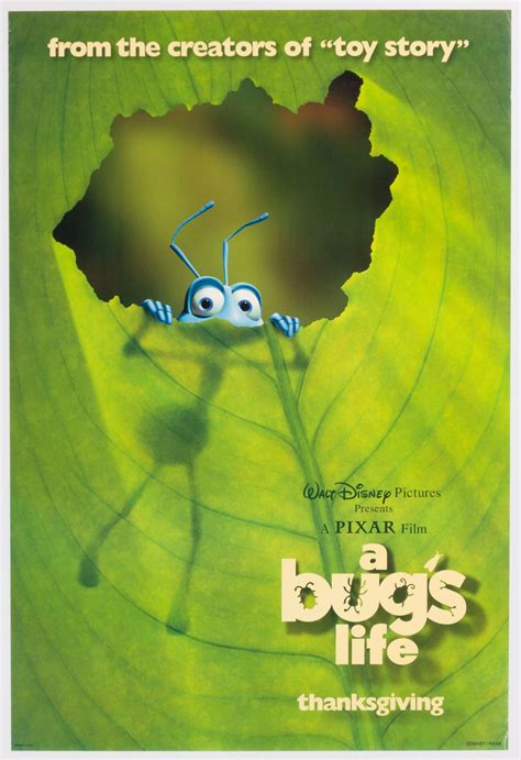 A Bugs Life Flik Peeking Promotional One Sheet Poster 1998 Id