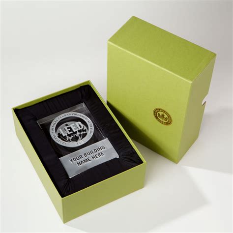 Crystal Dedication Plaque Green Plaque