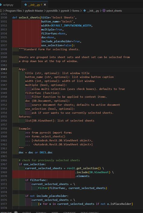 Modify Select Sheets Tool Revit Api Pyrevit Forums