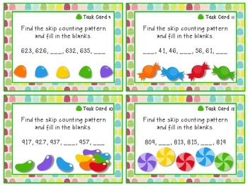 Skip Counting Sweet Treats Common Core Aligned Math Task Cards