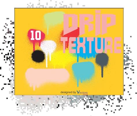 Drip Texture Seamless Pattern Seamless Free Pattern Free Vector