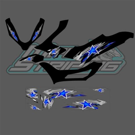 Jual Striping Sticker Transparan Pcx 150 Motif Design Bintang Starlight