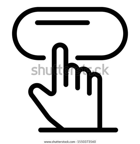 Click Cursor Request Icon Outline Click Stock Vector Royalty Free Shutterstock