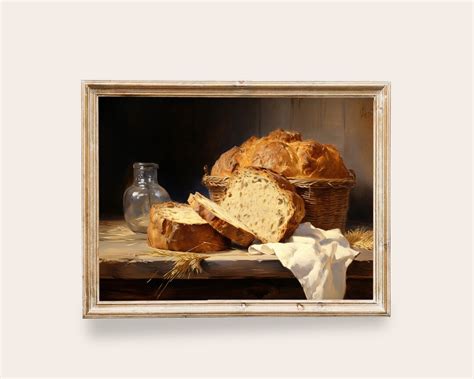 Vintage Kitchen Prints Bread Print Country Kitchen Wall Art Antique
