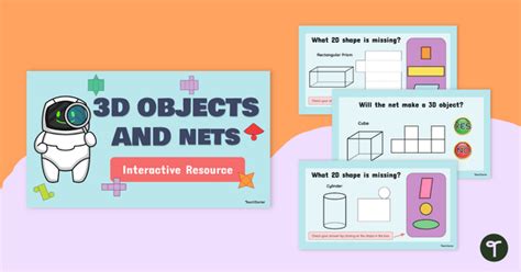 3d Objects And Nets Interactive Activity Teach Starter