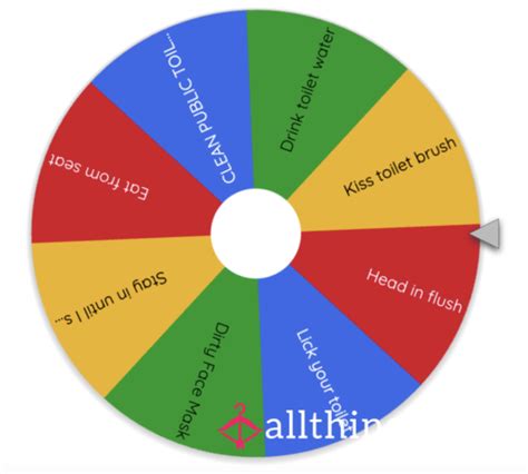 Toilet Spin Wheel Game Task