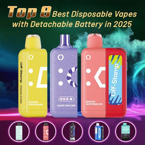 Top 8 Best Disposable Vapes With Detachable Battery In 2026 Vapesourcing