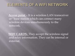 Wifi Technology Ppt PPTX