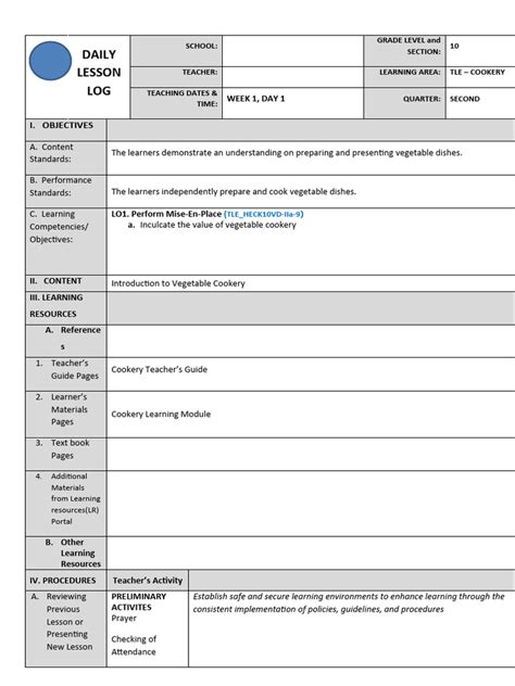 Week 1 Day 1 Introduction To Vegetable Cookery Pdf Learning Teachers