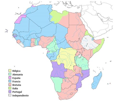 Map Of Africa In Spanish