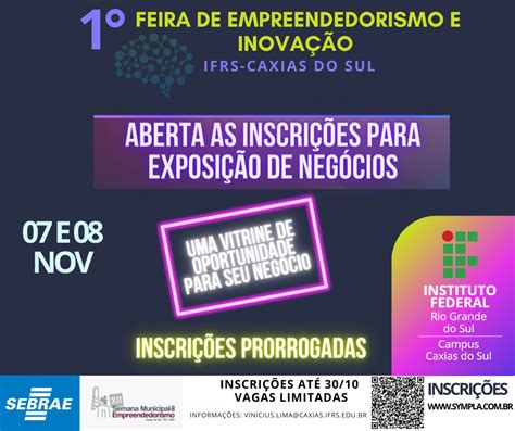 As Inscrições Para Empreendedores Na 1ª Feira De Empreendedorismo E