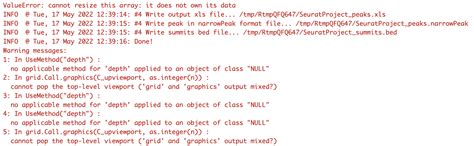 Issue With Calling Peaks Merged Multiome Gexatac · Issue 1125 · Stuart Labsignac · Github