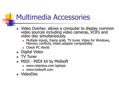 Ppt Multimedia Hardware Powerpoint Presentation Free Download Id 1125532