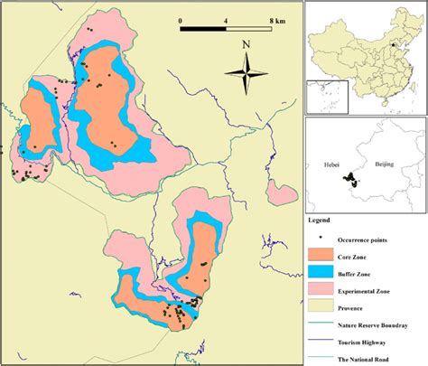 Core Zone Buffer Zone And Experimental Zone Of Baihuashan National