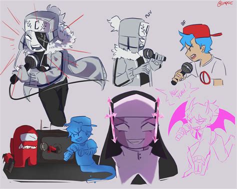 Fnf Characters Doodles By Capdepra On Deviantart