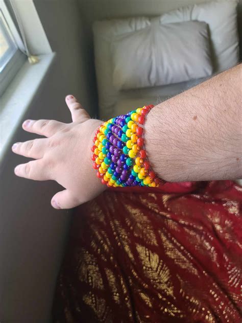 My First Large Cuff Even Peyote Pattern Rkandi
