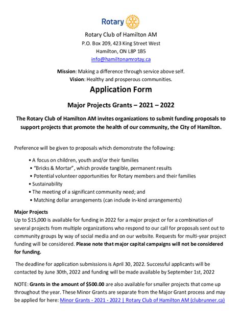 Fillable Online Mission Vision Application Form Fax Email Print Pdffiller