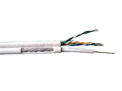 Standard Shield Rg59ccs With Utp Cat5e Cable 24awg 4 Pairs Lan Cat5e Cable