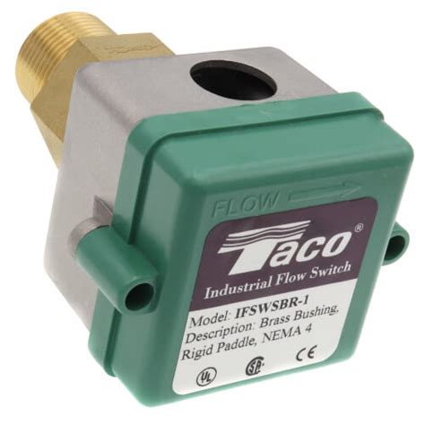Ifswsbr 1 Taco Ifswsbr 1 Brass Flow Switch W Rigid Paddles Nema4