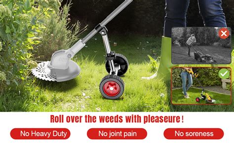 12 Inch Weed Wacker Attachment Wheels For Weed Eater