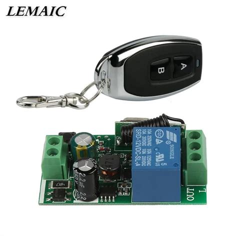 Universal Wireless 433mhz Remote Control Switch Ac 85v 110v 220v 1ch