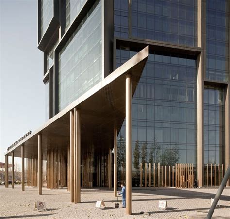 Neri And Hu Stacks Rectangular Frames On Le Meridien Zhengzhou Facades Canopy Architecture